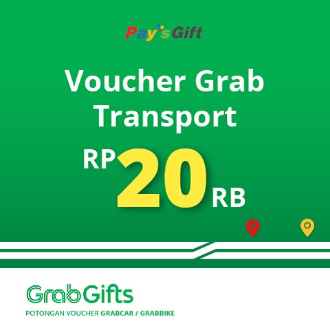 Paysgift - E-Voucher Grab Transport Rp. 20.000