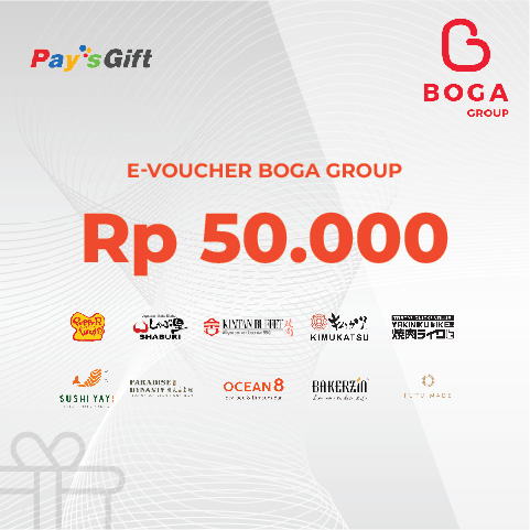 Paysgift - E-Voucher Boga Group Rp. 50.000 Flash Sale