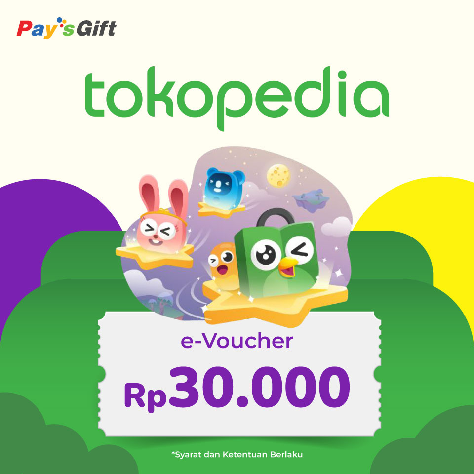 Paysgift - E-Voucher Tokopedia Giftcard Rp.30.000