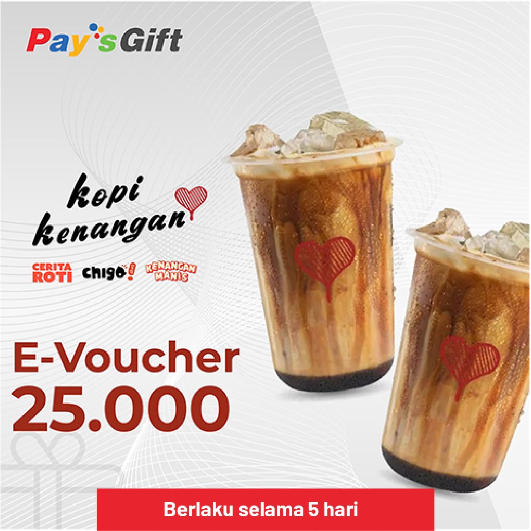 Paysgift - E-Voucher Kopi Kenangan Rp. 25.000 - Flash Sale