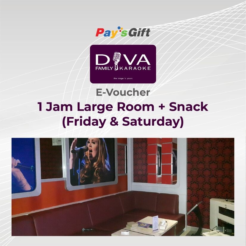 Paysgift - DIVA 1 Jam Karaoke Large Room + Snack FRI&SAT