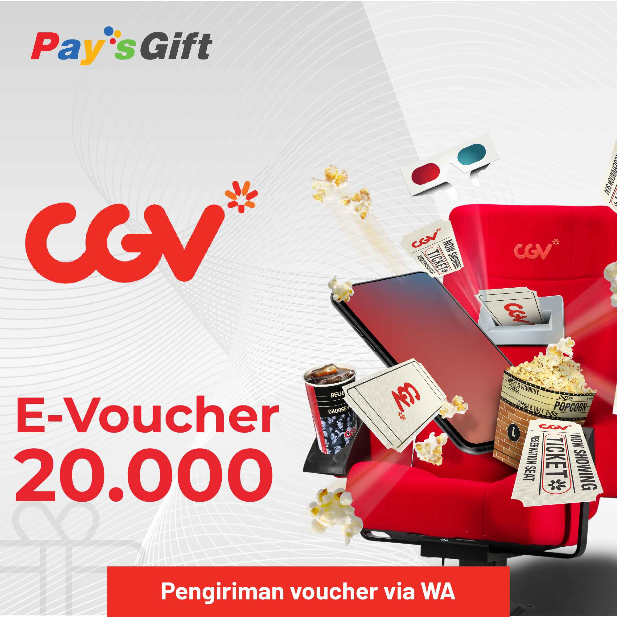 Paysgift - E-Voucher CGV Rp. 20.000 - Flash Sale